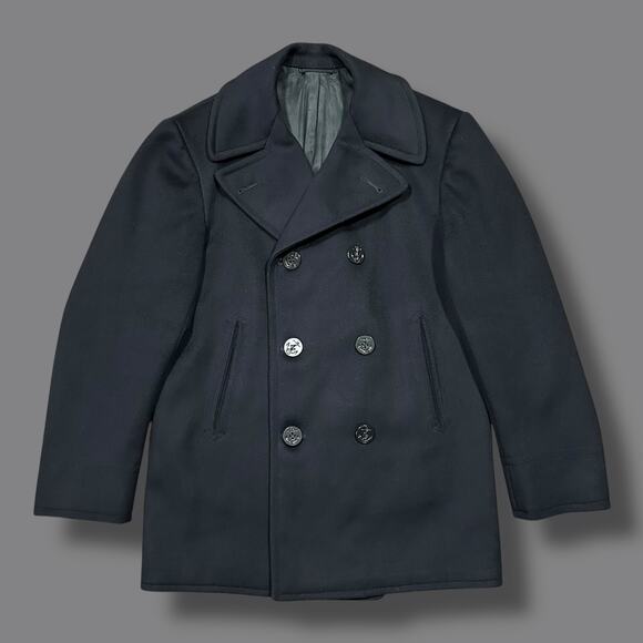 USN | Jackets & Coats | Vintage 6s Usn Military Jacket Us Navy Peacoat ...